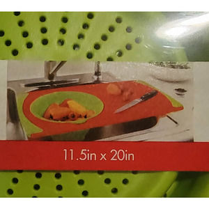 Dexas | Kitchen | Dexas Over The Sink Strainer Board And Chop Scoop ...